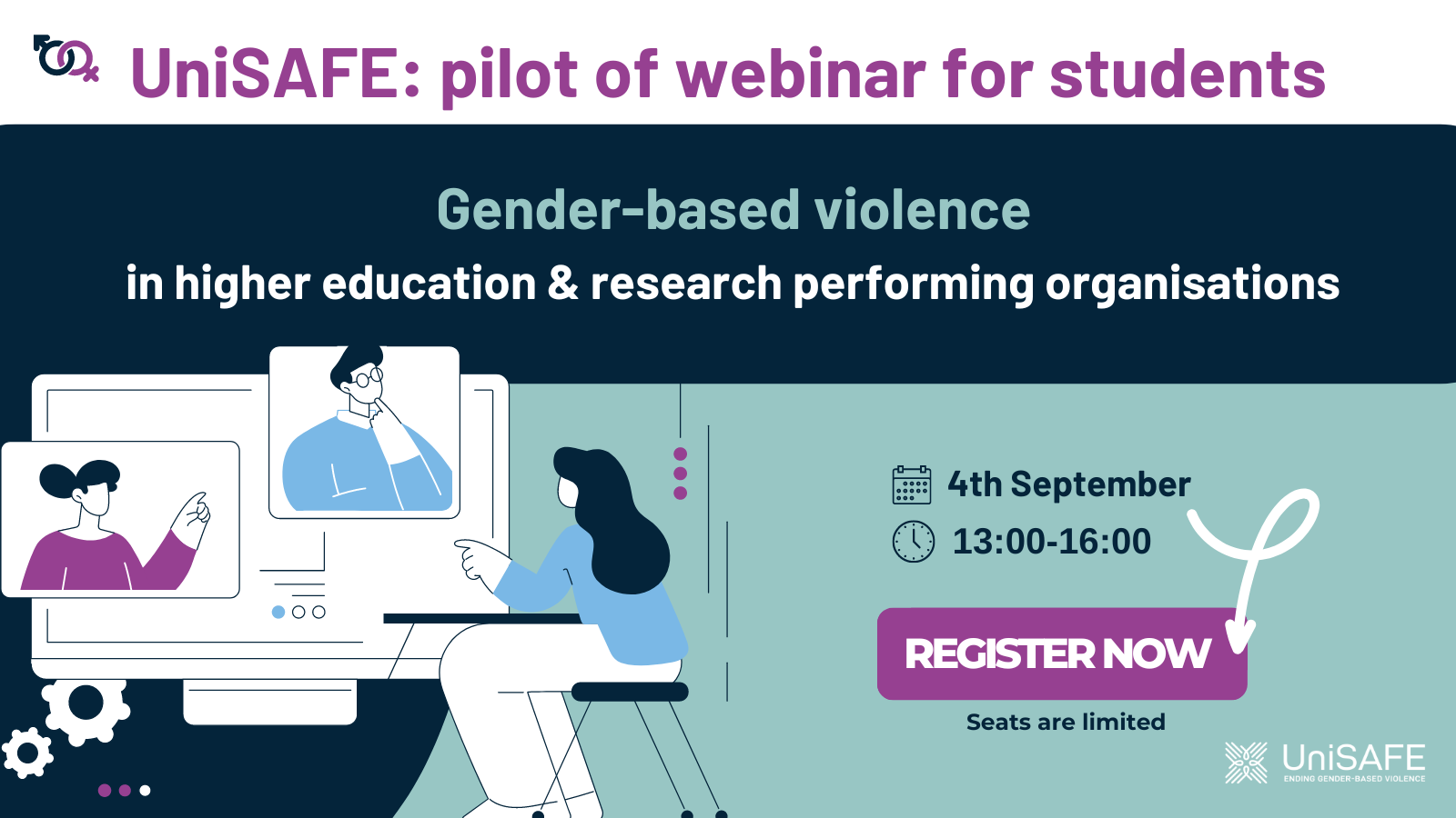 Join a pilot webinar for students - UniSAFE